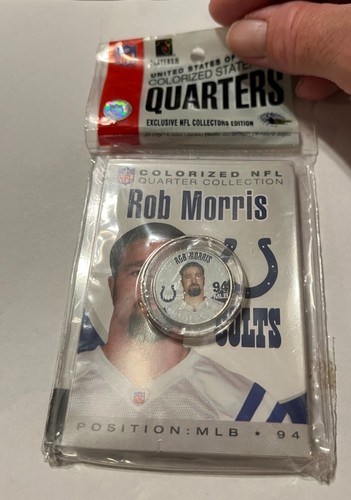 USA Colorized Statehood NFL Quarter NEW Rob Morris Position MLB # 94 ...