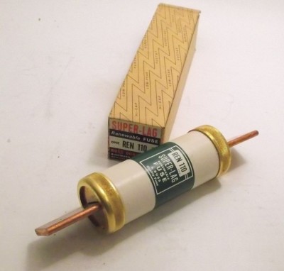New BUSS REN 110 Super-Lag Renewable Fuse 110A - 250V - (Bussmann REN ...