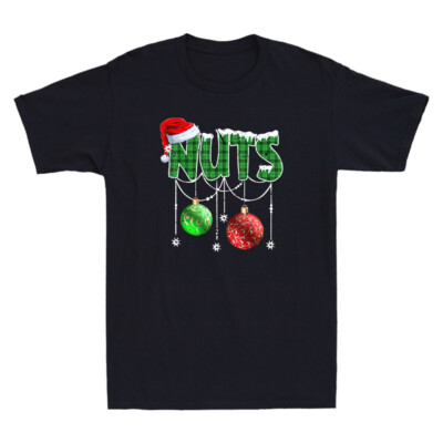 Chest Nuts Christmas Funny Santa Hat Matching Couple Chestnuts Retro ...