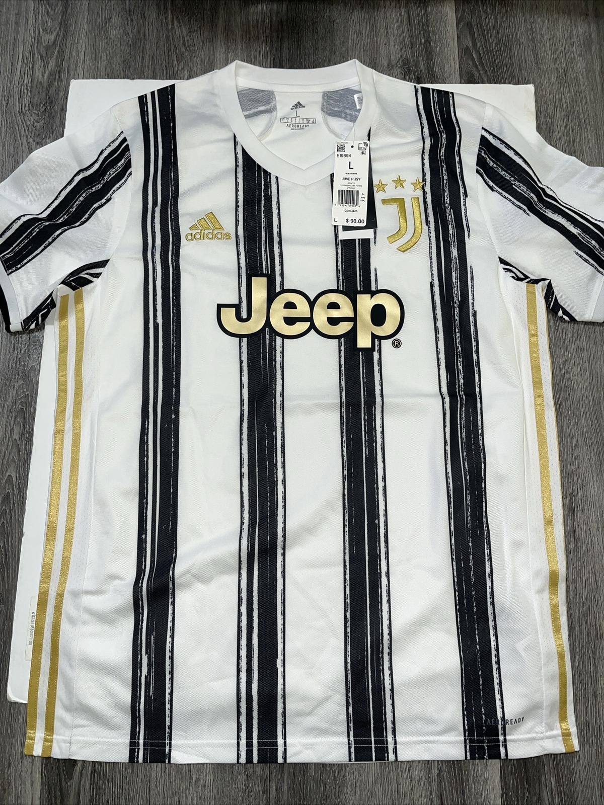 Adidas Men's 20/21 Juventus Home Stadium Soccer Jersey Size XS EI9894 ...