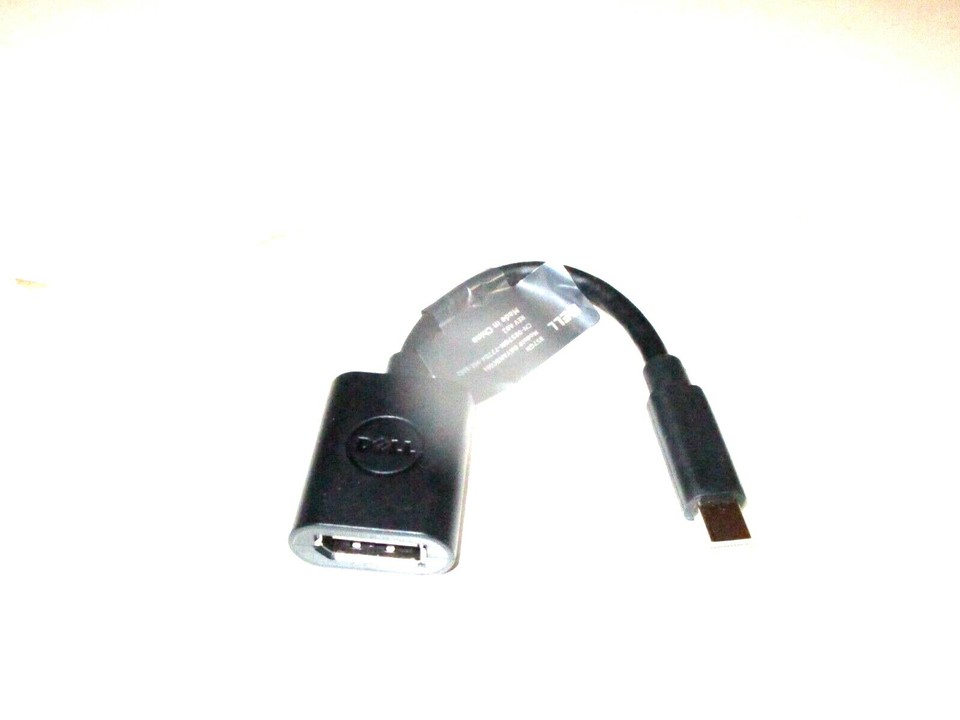 NEW Dell Male Mini Displayport to Female DisplayPort Adapter 857GN ...