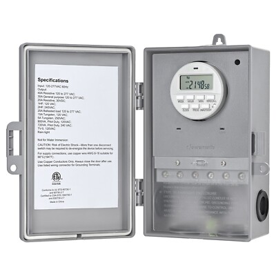 DEWENWILS Pool Pump Timer, Digital Timer Box, 2HP 40A ON/Off ...