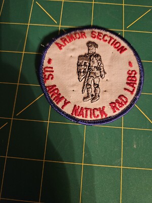 Army Natick Research Development Labs Patch Armor Section Combat ...