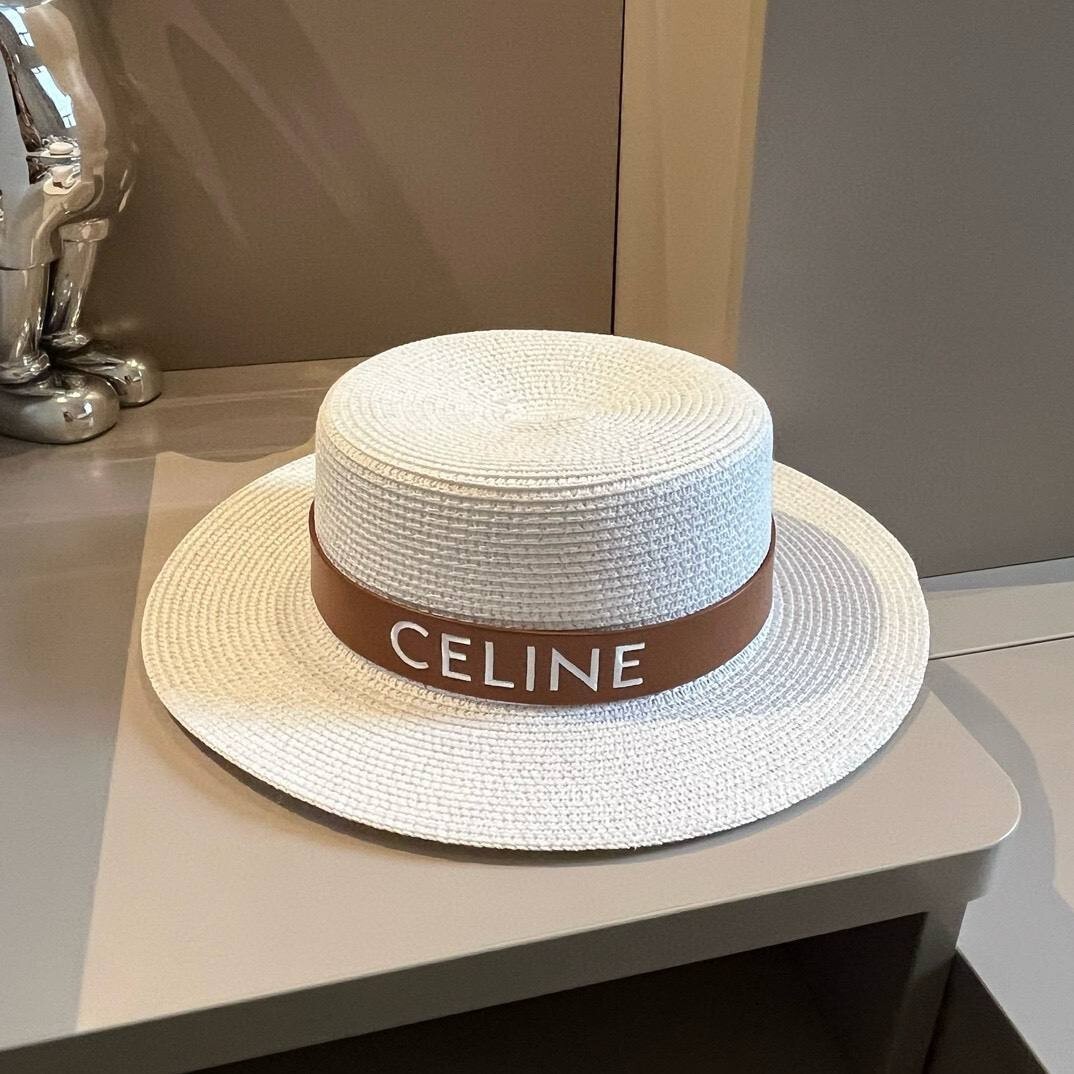CELINE logo summer sun hat white hat 57cm | eBay CELINE logo summer sun hat white hat 57cm | eBay