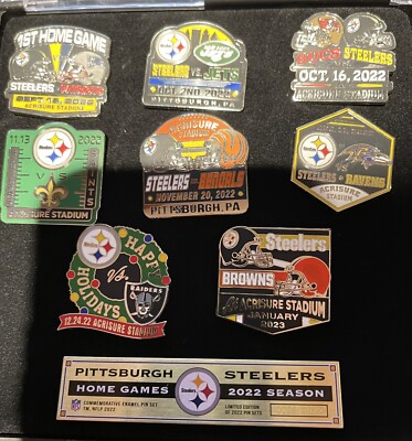 NFL Pittsburgh Steelers 2022 Home Game Pins Collectible Pin Set | eBay