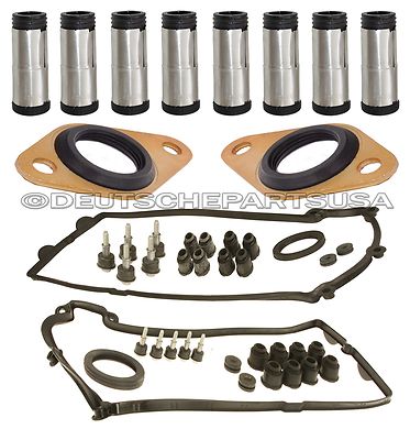 Valve Cover Gaskets Spark Plug Tubes Sensor Seal for BMW X5 E60 E64 E65 ...