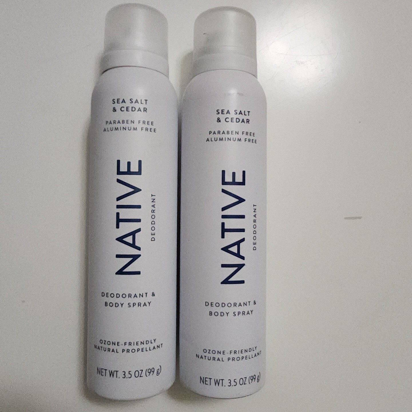 Native Sea Salt & Cedar Aluminum Free Deodorant & Body Spray 3.5oz X2 ...