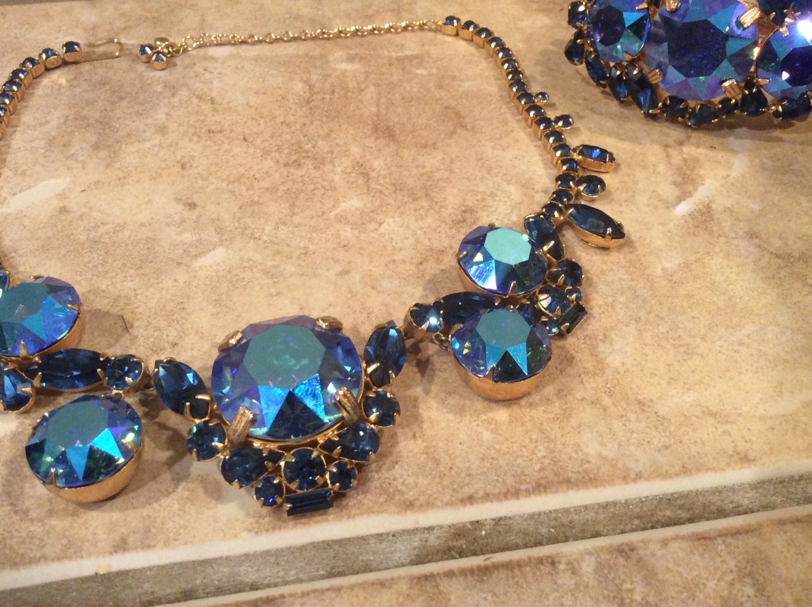 Bracelet Necklace Earrings Vintage HOBE Rhinestone Set Fabulous! Lot2 ...