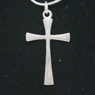 Sterling Silver Simple Cross Charm | eBay