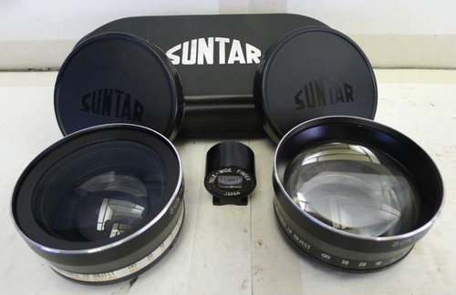 Suntar Aux Telephoto & Aux Wide Angle Lens 1:4 w/ Tele-Wide Finder ...