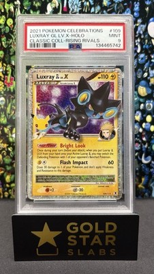 POKEMON 2021 Celebrations Classic Coll LUXRAY LV. X Holo #109 PSA 9 | eBay