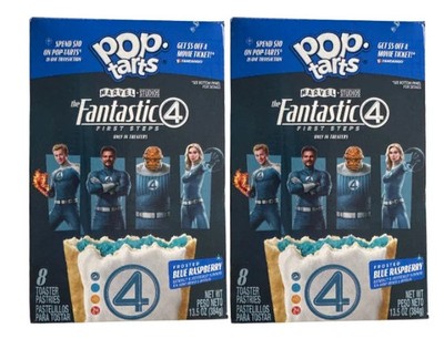 🔵 New Limited Pop Tarts Marvel FANTASTIC 4 FROSTED BLUE RASPBERRY ...