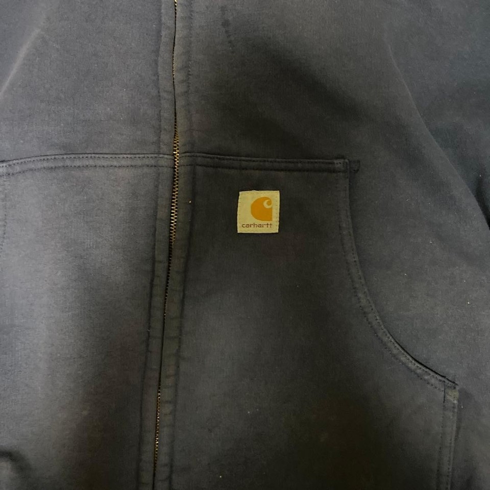 Carhartt navy hooded jacket Men's simple and stylish Made in Italy From ...