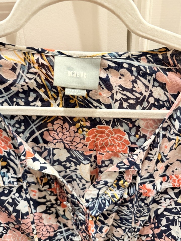Maeve Anthropologie Women's Size Small Blouse Floral | eBay