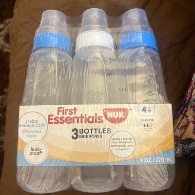 First Essential Set Of 3 NUK 4+ Leak Proof 9oz Bottles | eBay