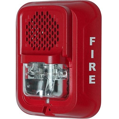 System Sensor P2RL-LF Fire Alarm Low Frequency Horn Strobe Wall Red 2 ...