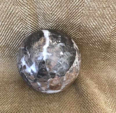 RARE! 3” Marble Granite Stone Polished Sphere Ball Collectors Decor ...
