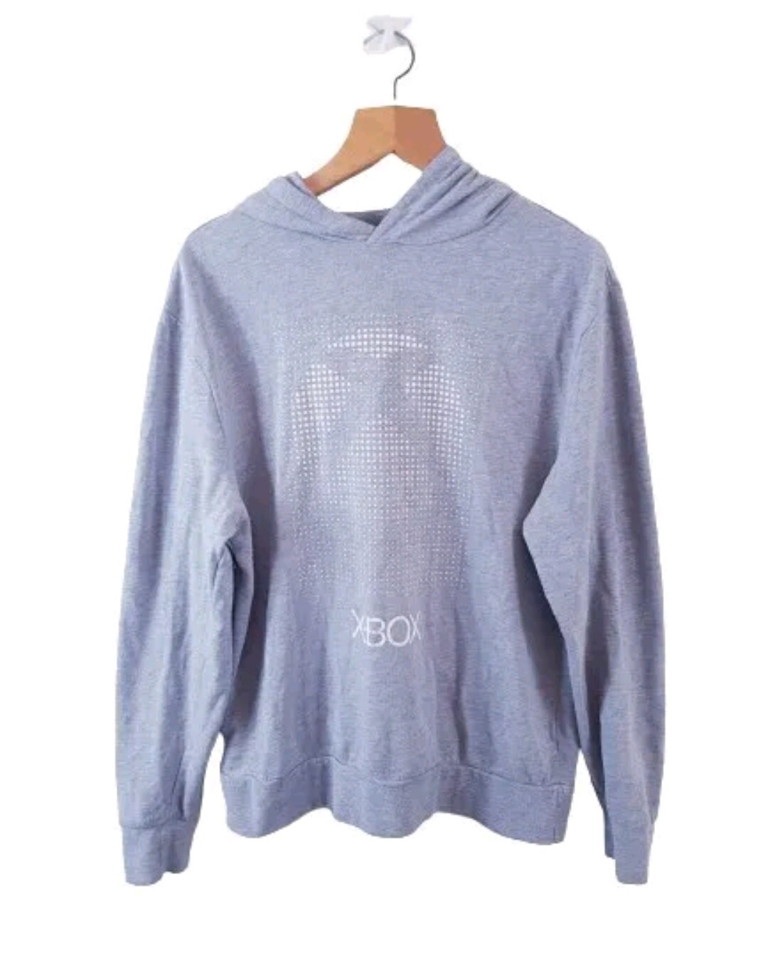 Microsoft Xbox Hoodie Mens M Grey Logo Long Sleeve Dr… - Gem