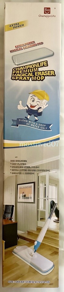 Magical Eraser Premium Spray Mop Extra Power Magic Pad Steel Pole Floor ...