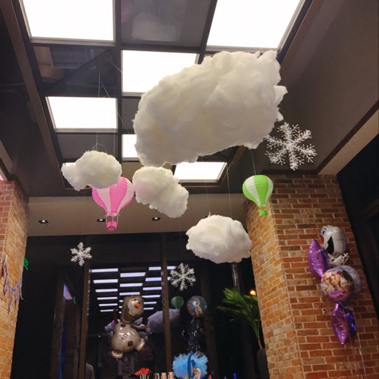 Realistic Clouds White Fake Cloud Festival Party Home Stage Hanging ...