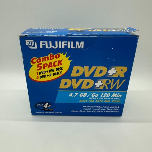 FUJIFILM COMBO 5 PACK DVD+R and DVD+RW 74101752083| eBay