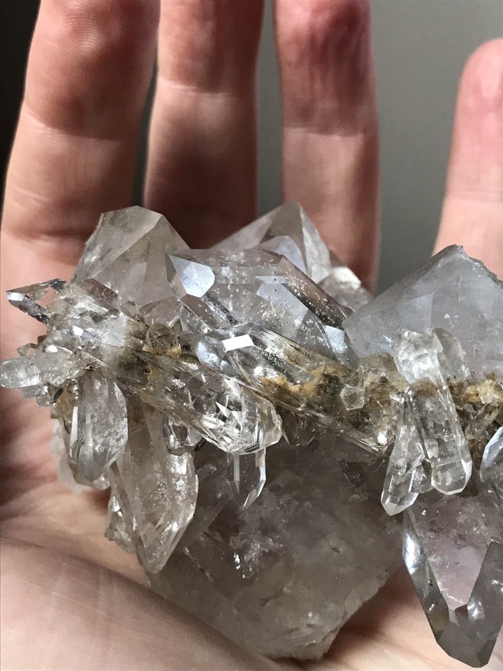 260g Inclusion Quartz Crystal Double Terminated Quartz Cluster Brazil ...