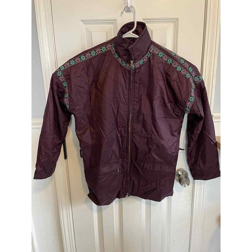 VTG Obermeyer Jacket Womens Large Embroidered Flower Coat Ski Floral ...