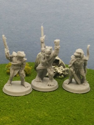 Lizard clan 6 pack NPC 28mm miniatures | Dungeons & Dragons Pathfinder ...