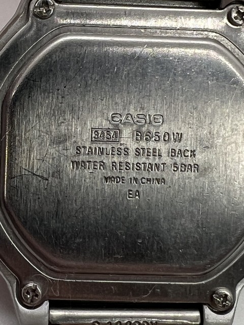 Casio Classic Vintage Illuminator Chronograph Alarm Digital B650W MINT ...
