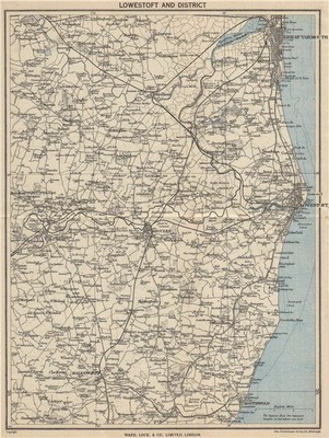 LOWESTOFT area Great Yarmouth Beccles Southwold. Norfolk/Suffolk Broads ...