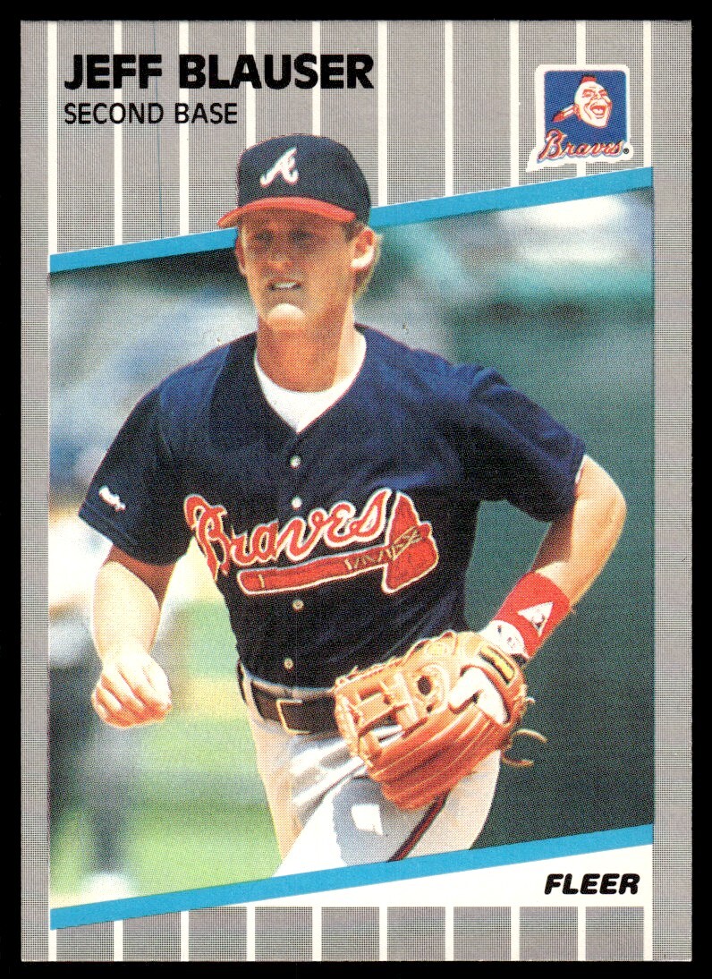 1989 Fleer Baseball Card Jeff Blauser Atlanta Braves #588 | eBay