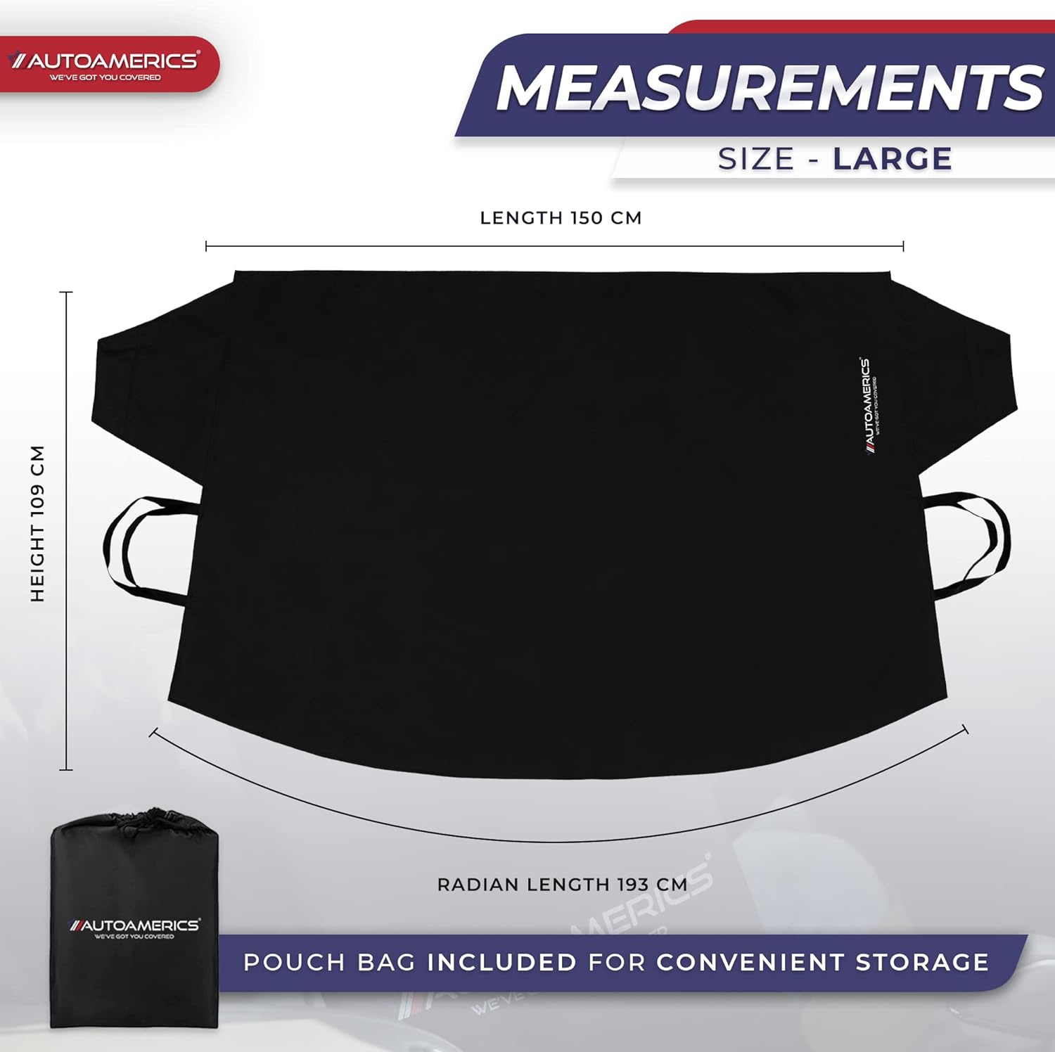 AUTOAMERICS Windshield Cover for Ice and Snow - Winter Snow and Frost ...