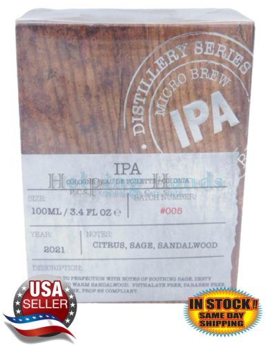IPA COLOGNE 3.4oz DISTILLERY SERIES - FACTORY SEALED *Batch Number 005 ...