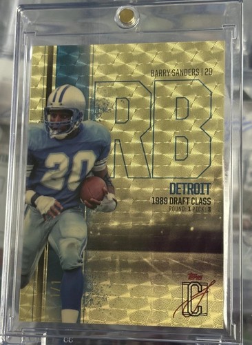 2025 BARRY SANDERS #'d 1 /1 Topps Signature SUPERFRACTOR Gold Vinyl! | eBay
