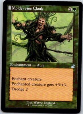 Magic the Gathering Moldervine Cloak Retro Frame Ravnica Remastered MTG ...