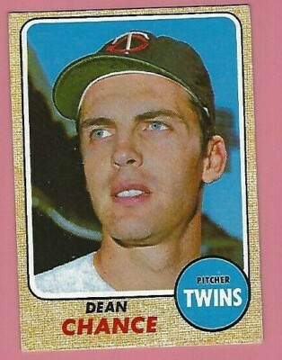 1968 TOPPS DEAN CHANCE BASEBALL CARD #255 | eBay