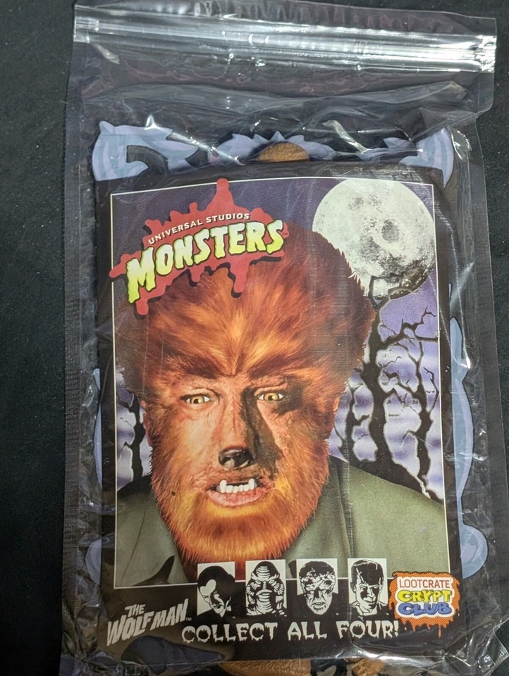 NECA Universal Monsters The Wolf Man Loot Crate Loot Fright Crypt Club ...