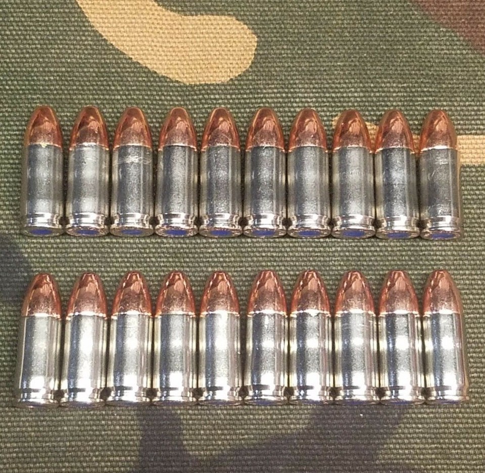 9MM LUGER SNAP CAPS SET OF 20 (NICKEL+BLUE) REAL 115GN WEIGHT!!! | eBay