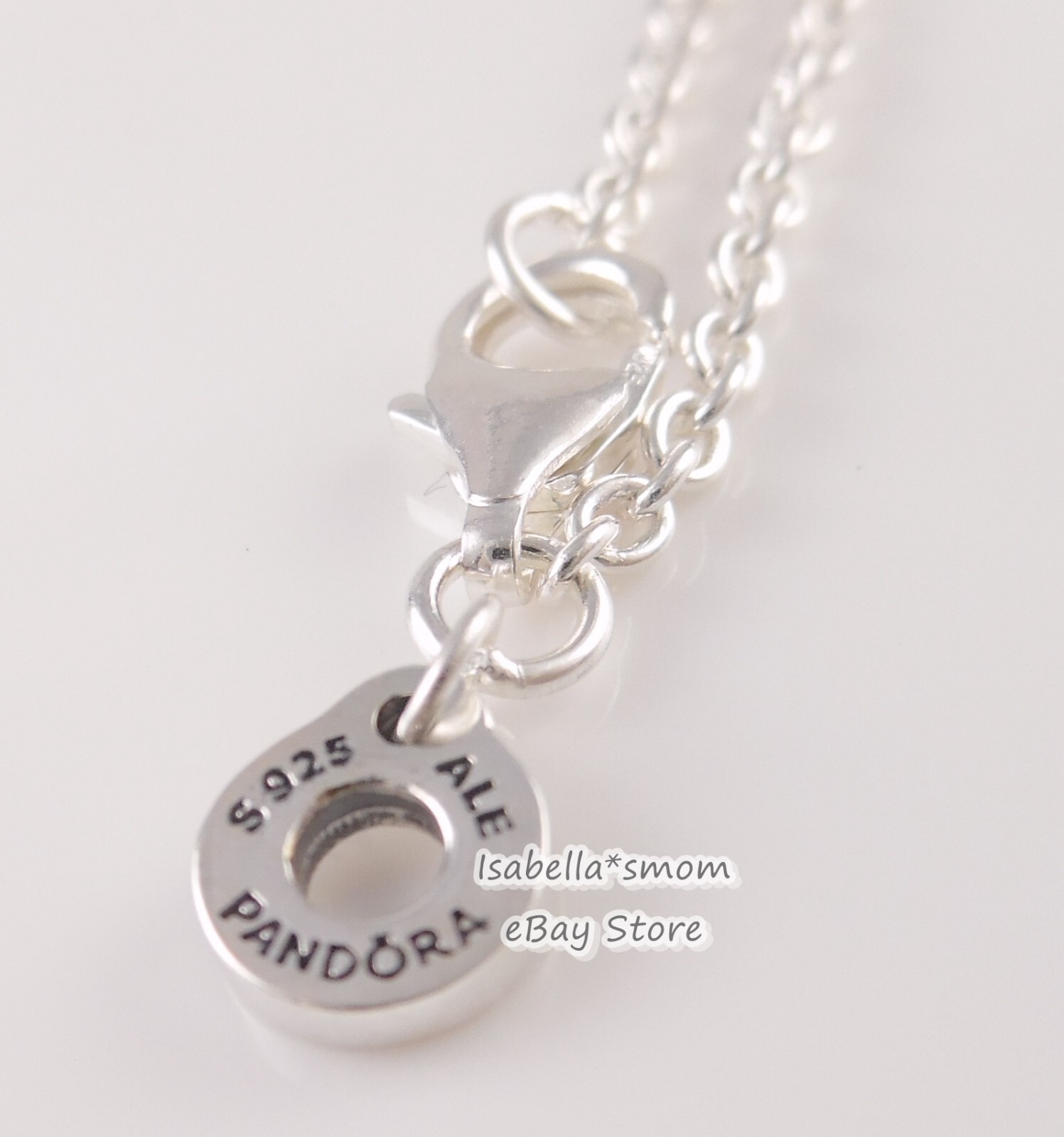 ROLO CHAIN Authentic PANDORA Silver LOGO Necklace 399260C00-60 (17.7 ...