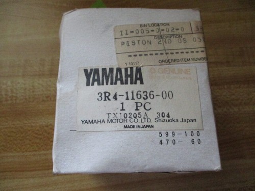 NOS OEM Yamaha Piston 3R4-11636-00 second over .50 80 & 81 YZ250 G & H ...