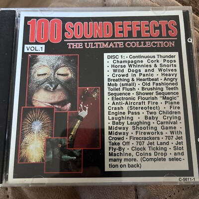 100 Sound Effects The Ultimate Collection Vol. 1 (1994 Madacy CD) | eBay