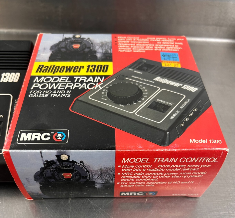 MRC Railpower 1300 Model train power pack for N and HO Scale | eBay
