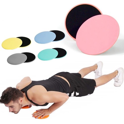 2pcs Rapid Fitness Sliding Plate Sport Gliding Discs Slider Yoga Gym ...