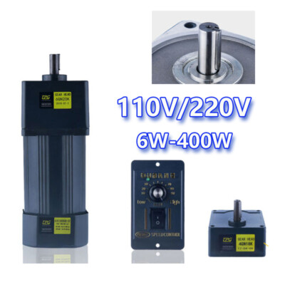 AC110/220V Gear Motor Variable Speed Controller Gear Box Adapter ...