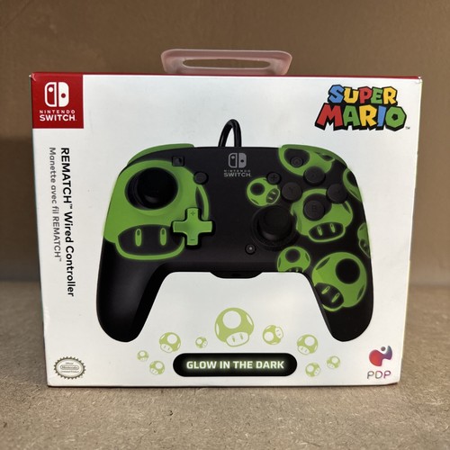 PDP Rematch Wired Gaming Controller for Nintendo Switch - 1Up Glow in ...