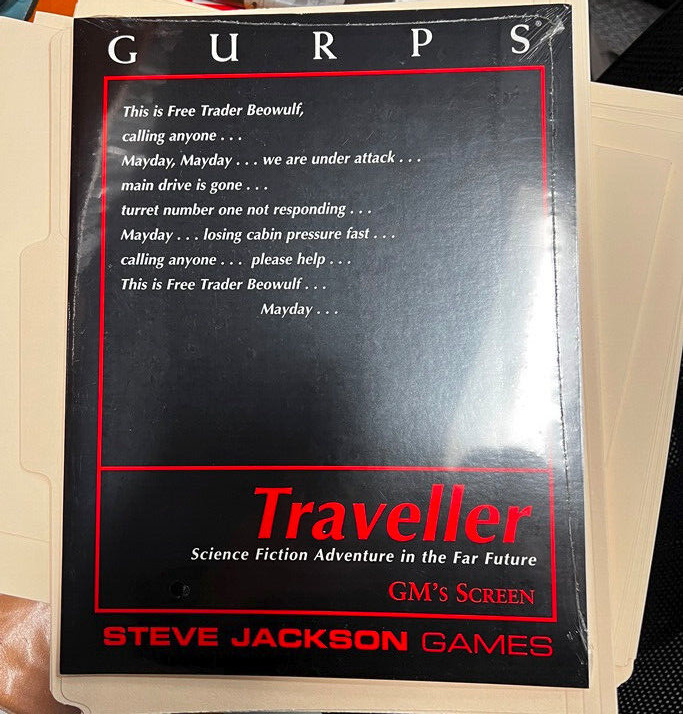 Traveller GURPS RPG GM Screen | eBay