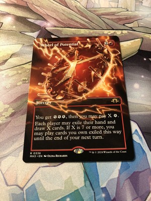 Wheel Of Potential Borderless NON Foil Modern Horizons 3 MH3 MTG Magic ...