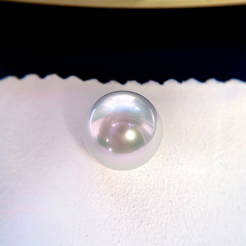 Charming 7-8mm South Sea Genuine White Round Loose Pearl Undrilled ...