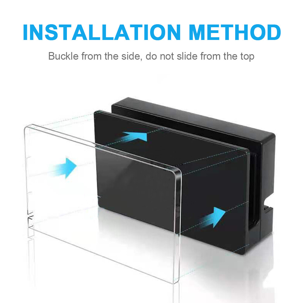 Transparent PC Charging Dock Cover Sleeve Anti Dust Guard for Nintendo ...