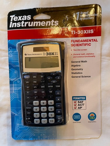 Texas Instruments TI-30X IIS Two-Line Scientific Calculator Blue Sealed ...